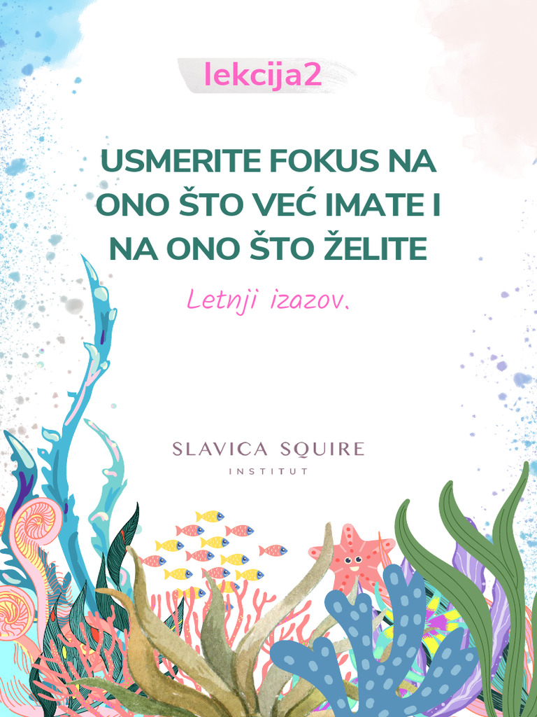 Radni List Lekcija 2 - Fokus | PDF