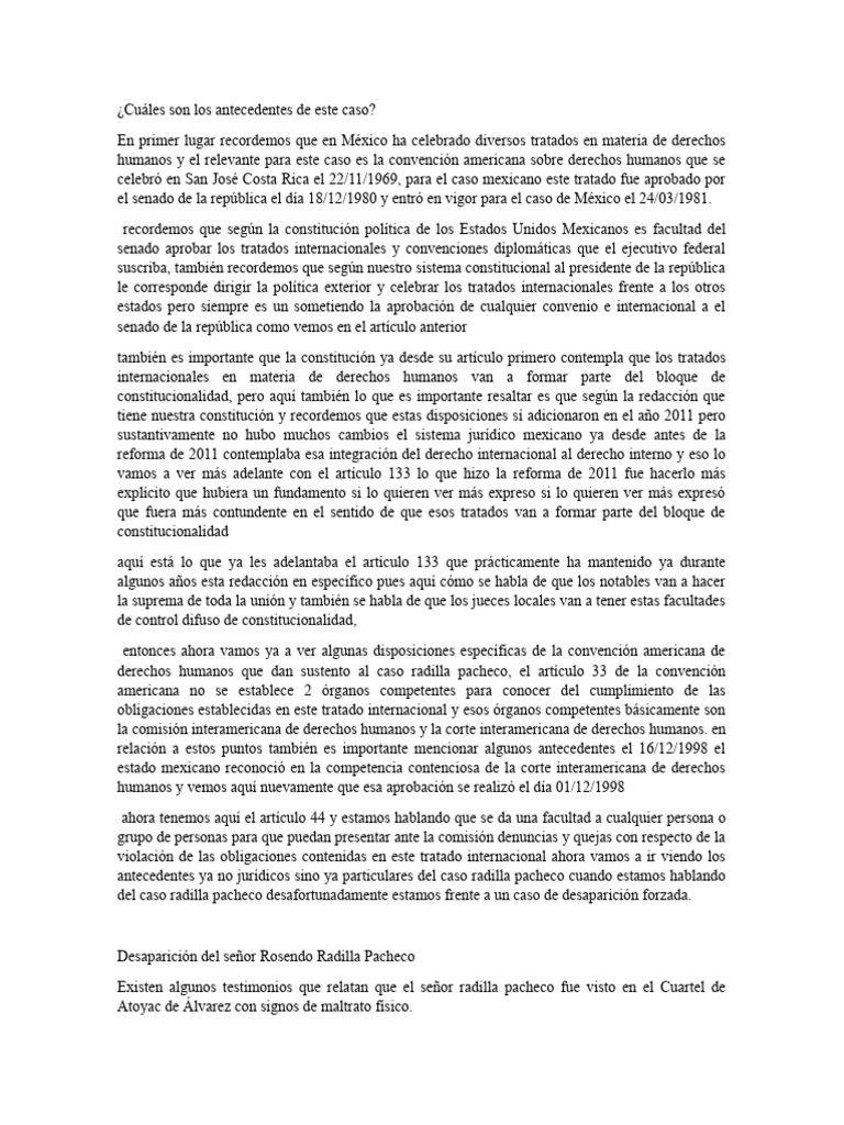 Radilla Pachecho | PDF | Constitución | México