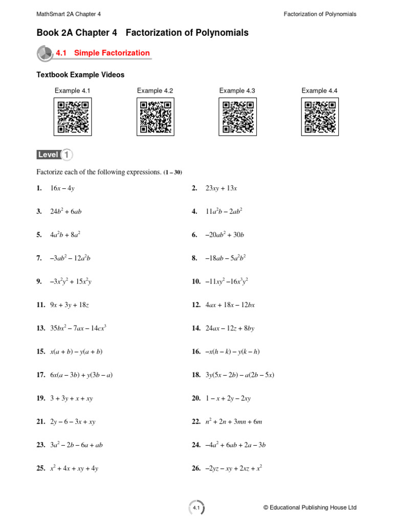 MS2A Conex04 e | PDF | Factorization | Mathematics