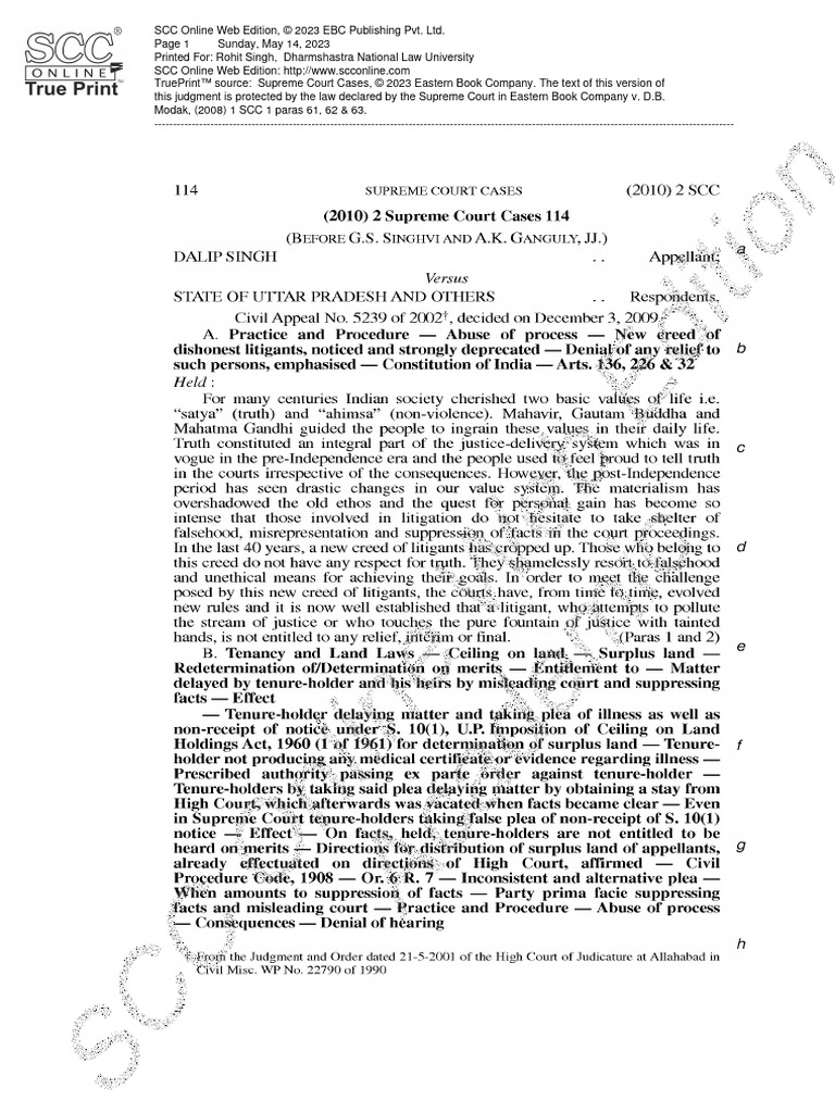 2010 Vol 2 SCC 114 | PDF | Justice | Crime & Violence