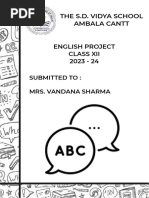 English Project Class Xii 1 | PDF | Linguistics | Social Exclusion