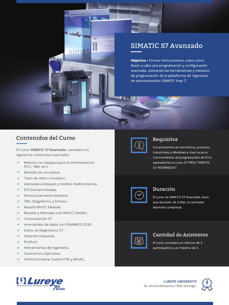 Curso Avanzado SIMATIC S7: Programación y Configuración | PDF