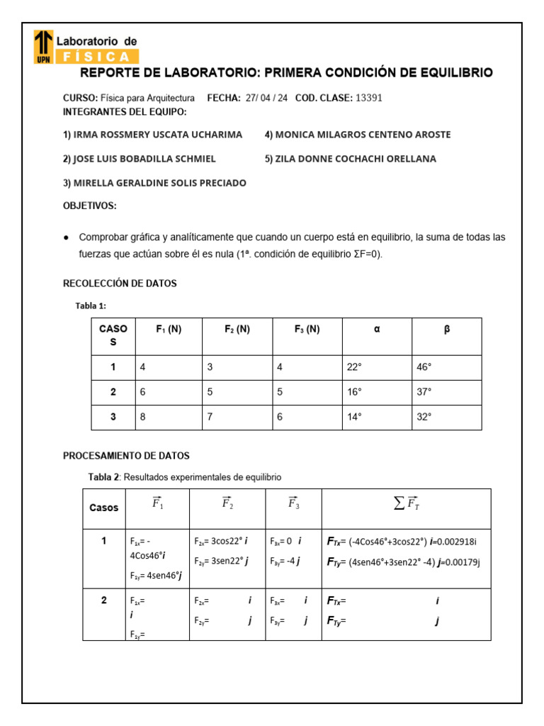 Reporte - Lab - Fisiarq - S05 - 1ce 2024 | PDF | Esfuerzo de torsión | Mecánica