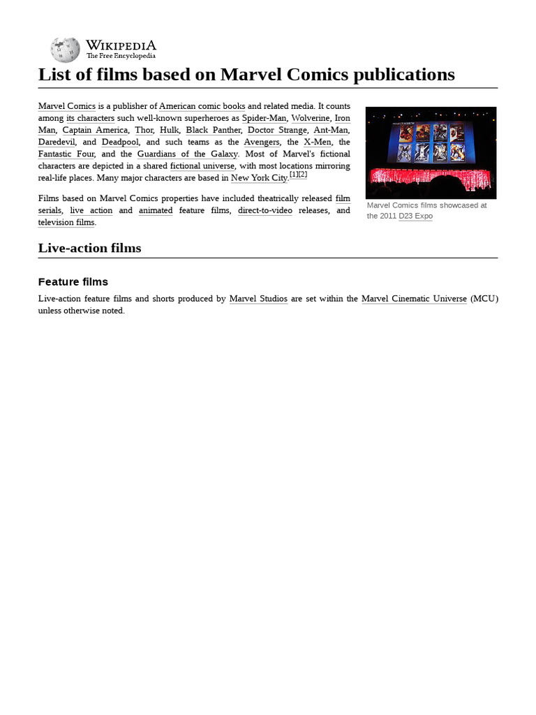 Marvel Studio | Download Free PDF | Marvel Comics | Marvel Entertainment