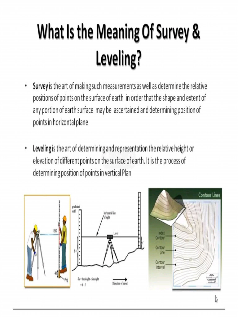 Ard PPT 14 Jan (Surveying and Leveling) | PDF