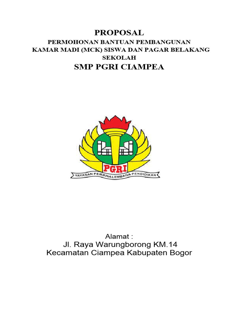 Proposal SMP Pgri Ciampea | PDF | Karier & Perkembangan
