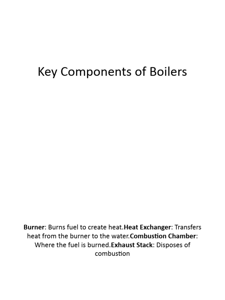 Key Components of Boilers | PDF
