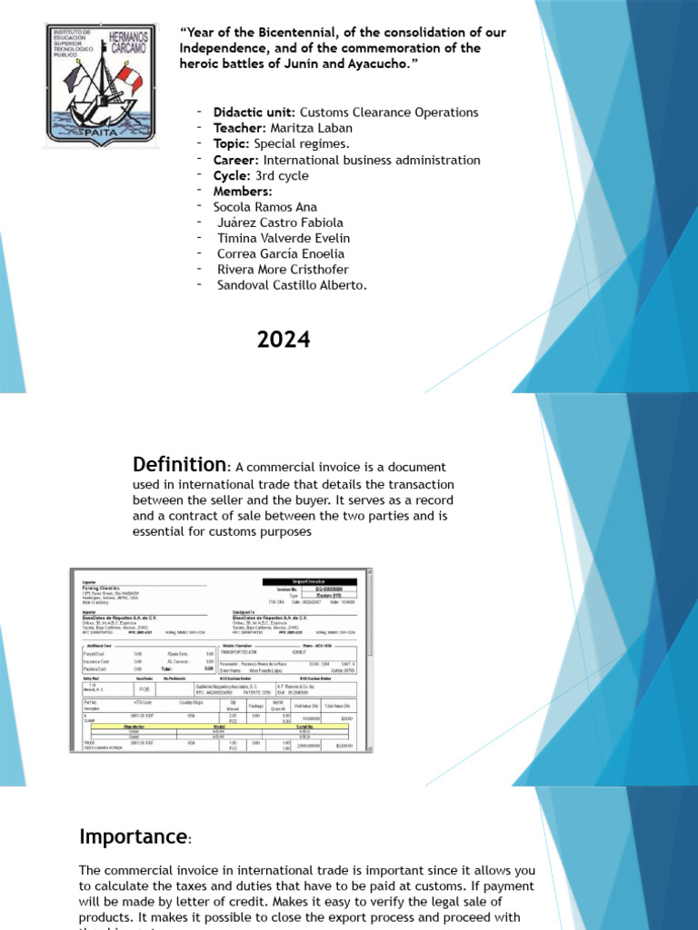 Understanding Commercial Invoices in Trade | PDF | Invoice | Trade