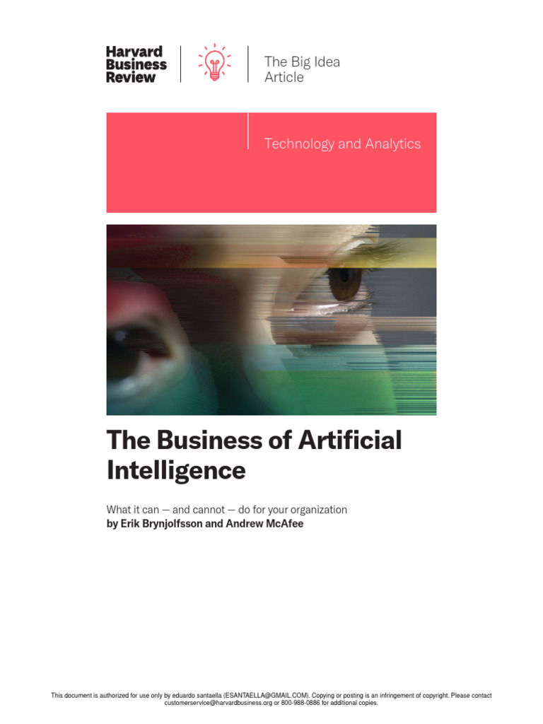 The Business of Artificial Intelligence | PDF | Artificial Intelligence ...