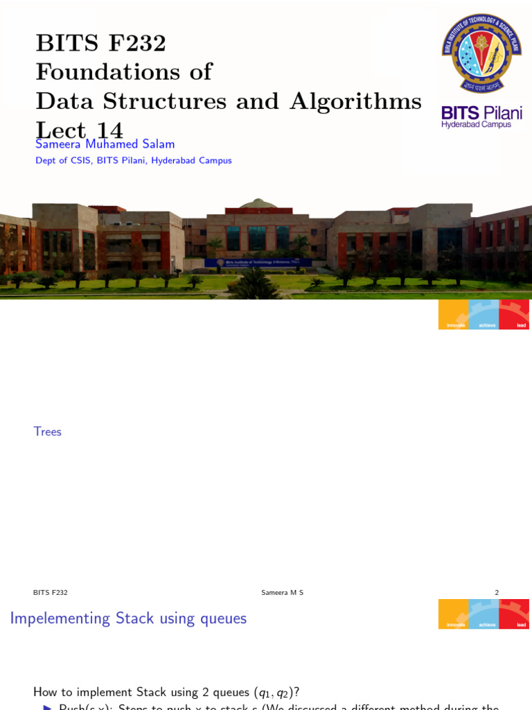 Lect 14 - 2024 | Download Free PDF | Queue (Abstract Data Type) | Computer Programming