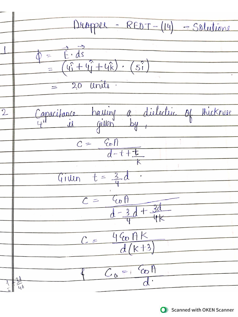 Solution, REOT - 14, Dropper Afternoon, (30 - 01 - 2023) | PDF