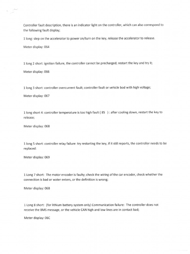 Empower Controller Error Codes | PDF