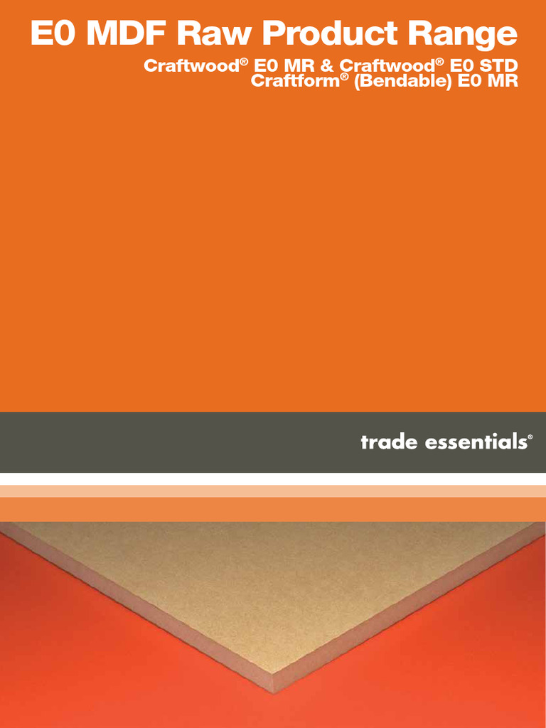 Trade Essentials MDF Raw Brochure | PDF | Building Materials | Building ...