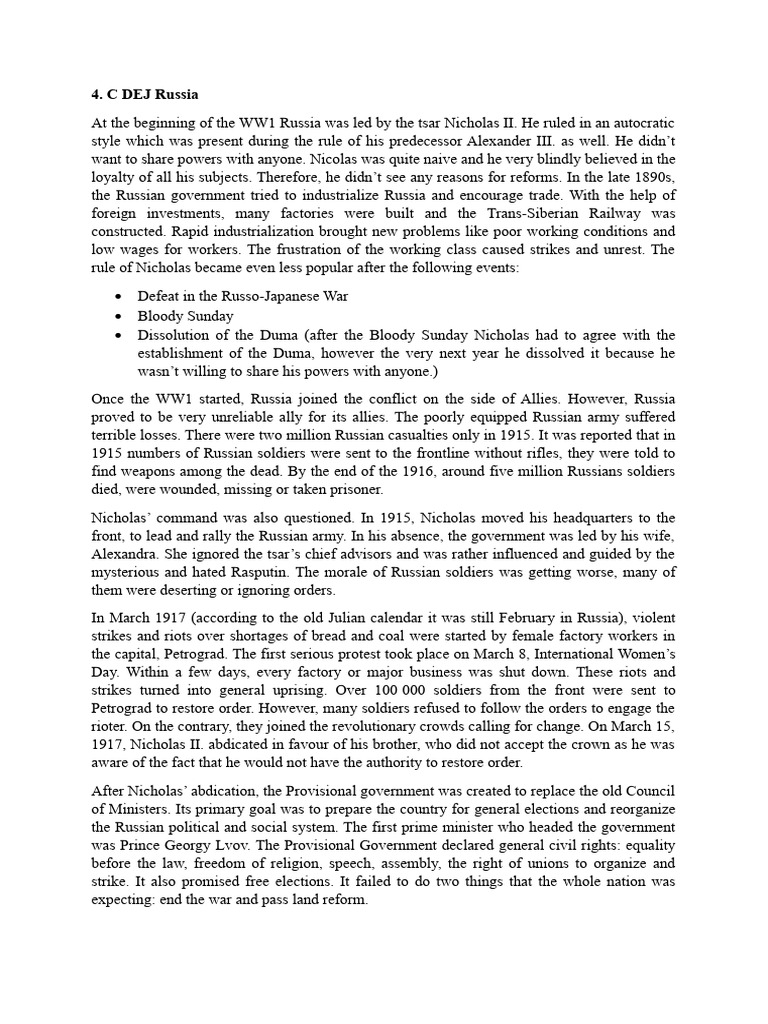 Russian Revolution Overview | PDF | Vladimir Lenin | Bolsheviks