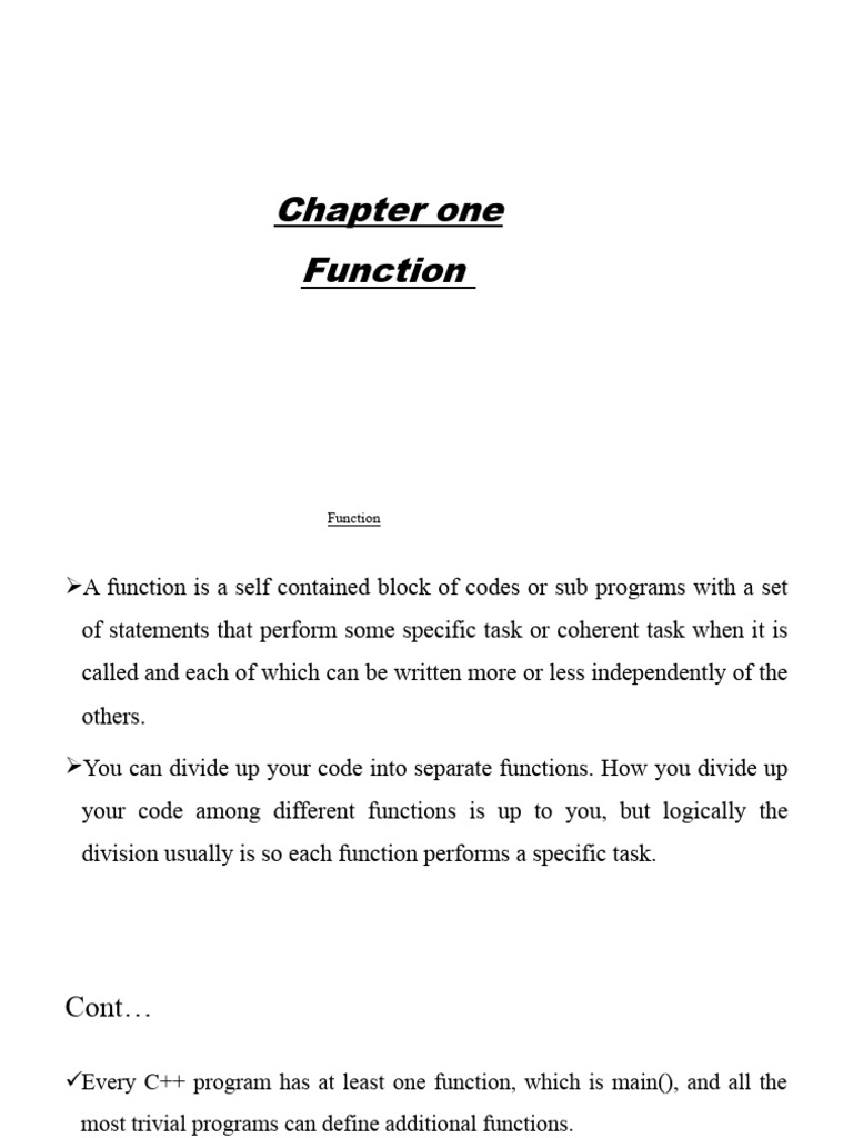 Chapter 1 | Download Free PDF | Parameter (Computer Programming) | Namespace