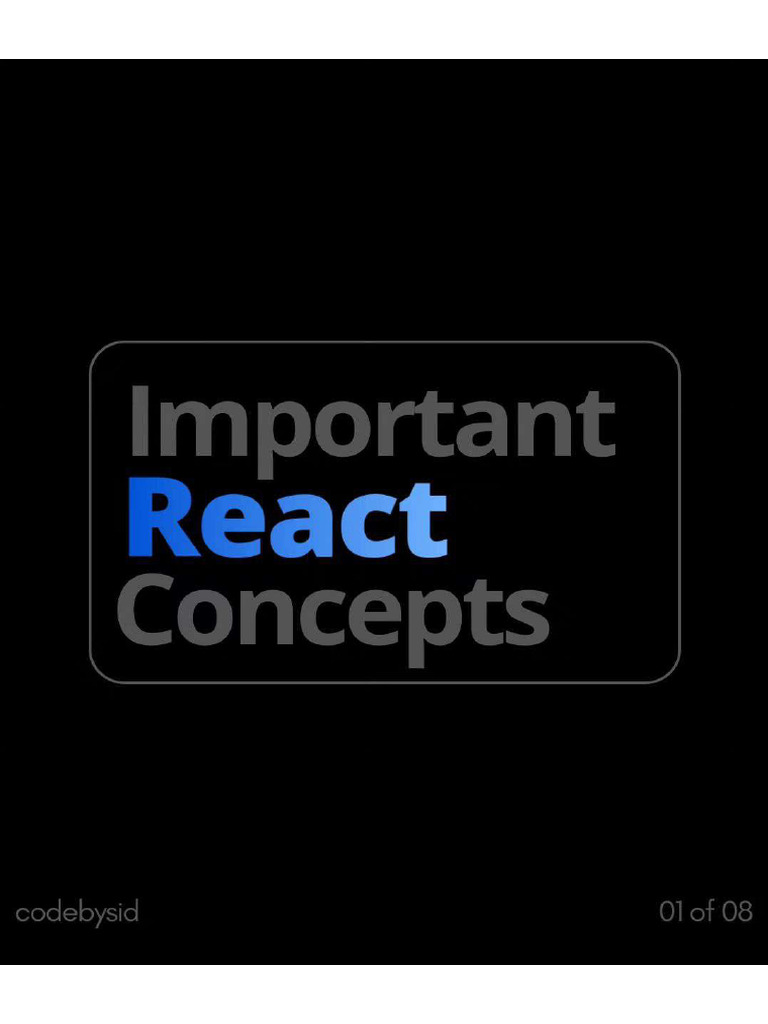 Important React Concepts | PDF