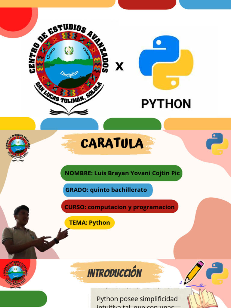 Presentación para Proyectos Simple Rojo y Naranja | PDF | Python (lenguaje de programación ...