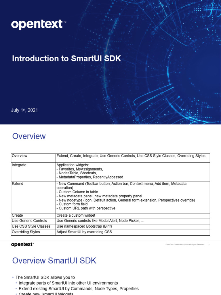 Introduction To SmartUI SDK - PPTX (4.7 MB) | PDF | Eclipse (Software) | Zip (File Format)