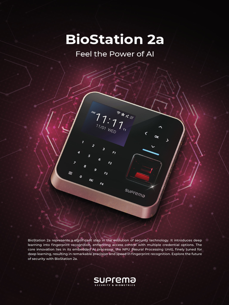 Datasheet B2A SUPREMA | PDF