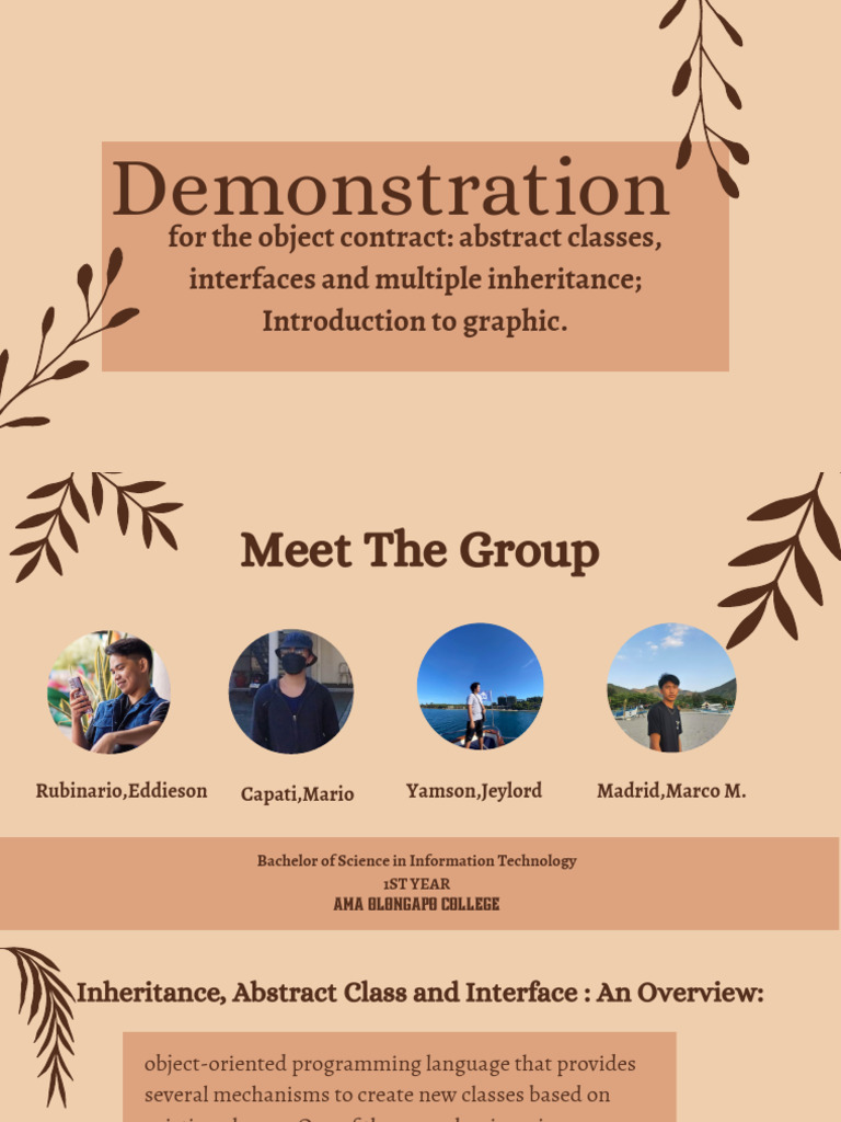 Intro to OOP for IT Freshmen | PDF | Class (Computer Programming) | Inheritance (Object Oriented ...