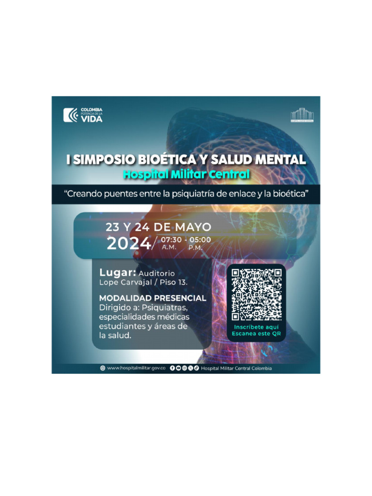 Programa Simposio Bioetica y Salud Mental | PDF