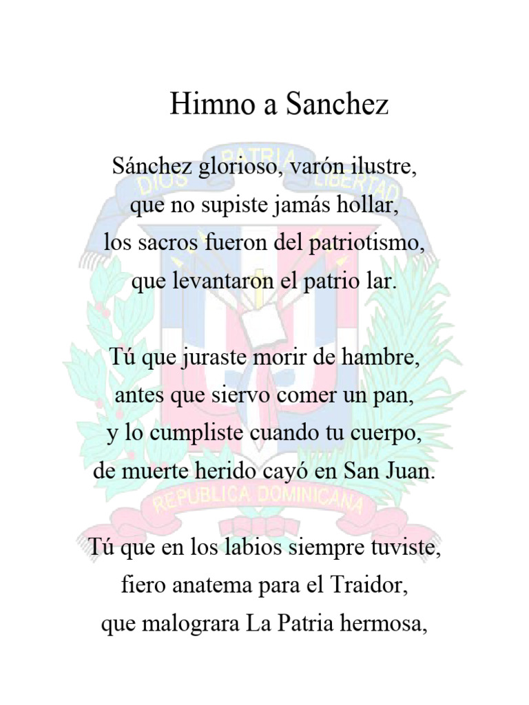 Himno A Sanchez | PDF | Religión y espiritualidad