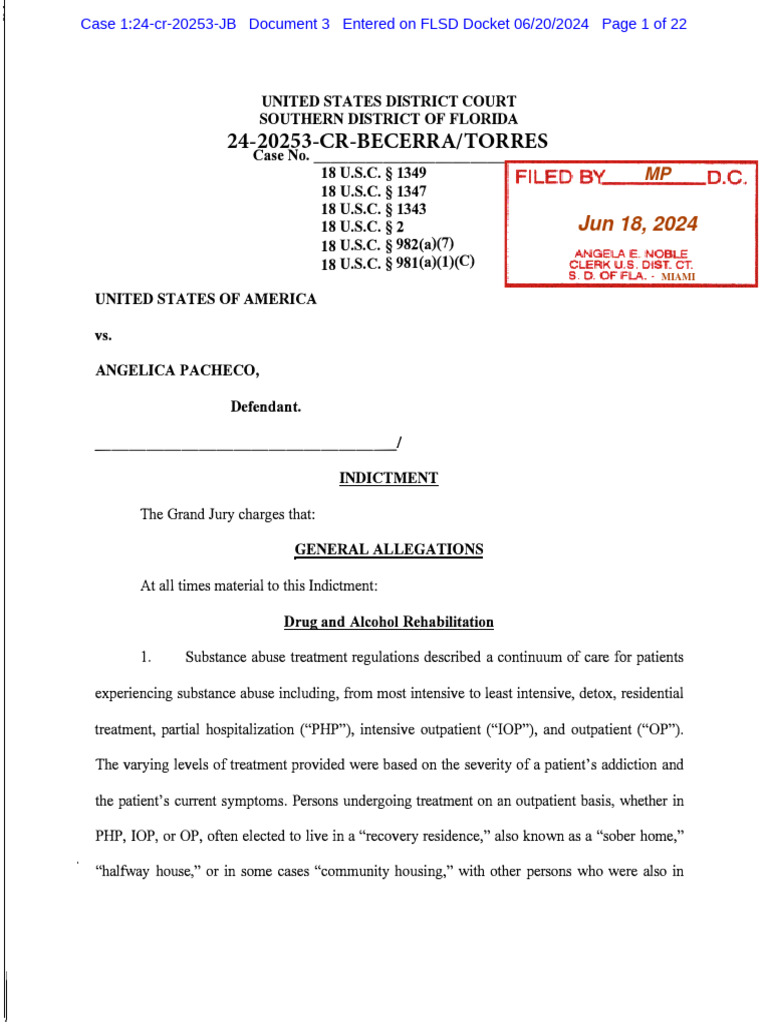 Grand Jury Indictment: Angelica PachecoGrand Jury Indictment: Angelica ...