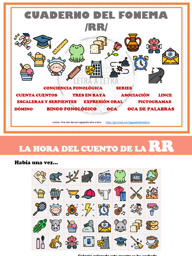 Actividades con el fonema RR | PDF