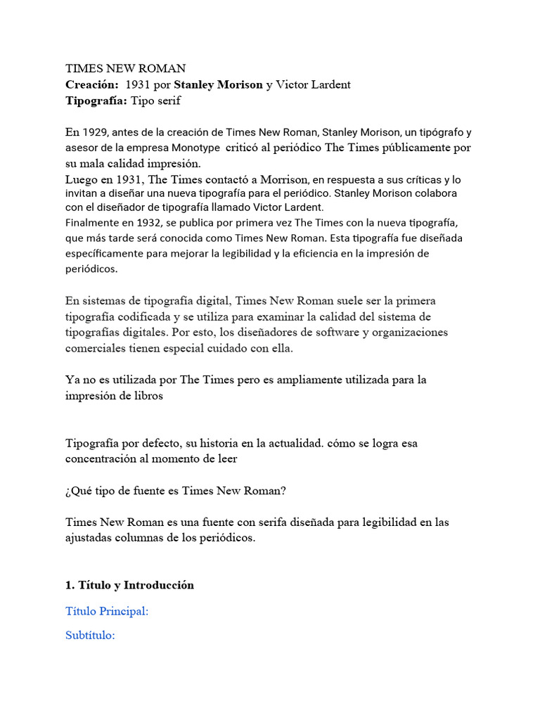 Times New Roman PG | PDF | Times New Roman | Tipografía