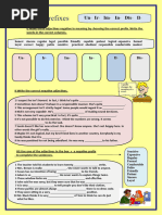 Negative Prefixes (Exercises) | PDF | Linguistics | Linguistic Morphology