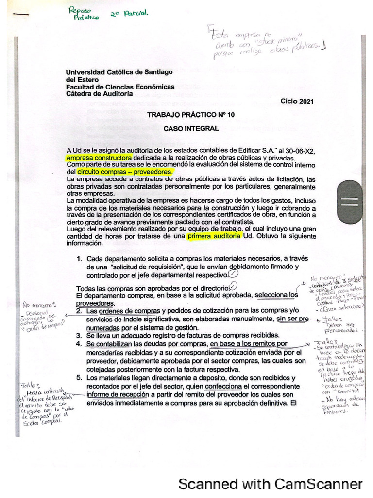 TP INTEGRAL N°10 (Empresa Edificar SA) | PDF