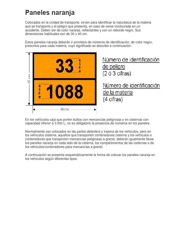 Paneles Naranja 2 | PDF | Combustibles | Agua