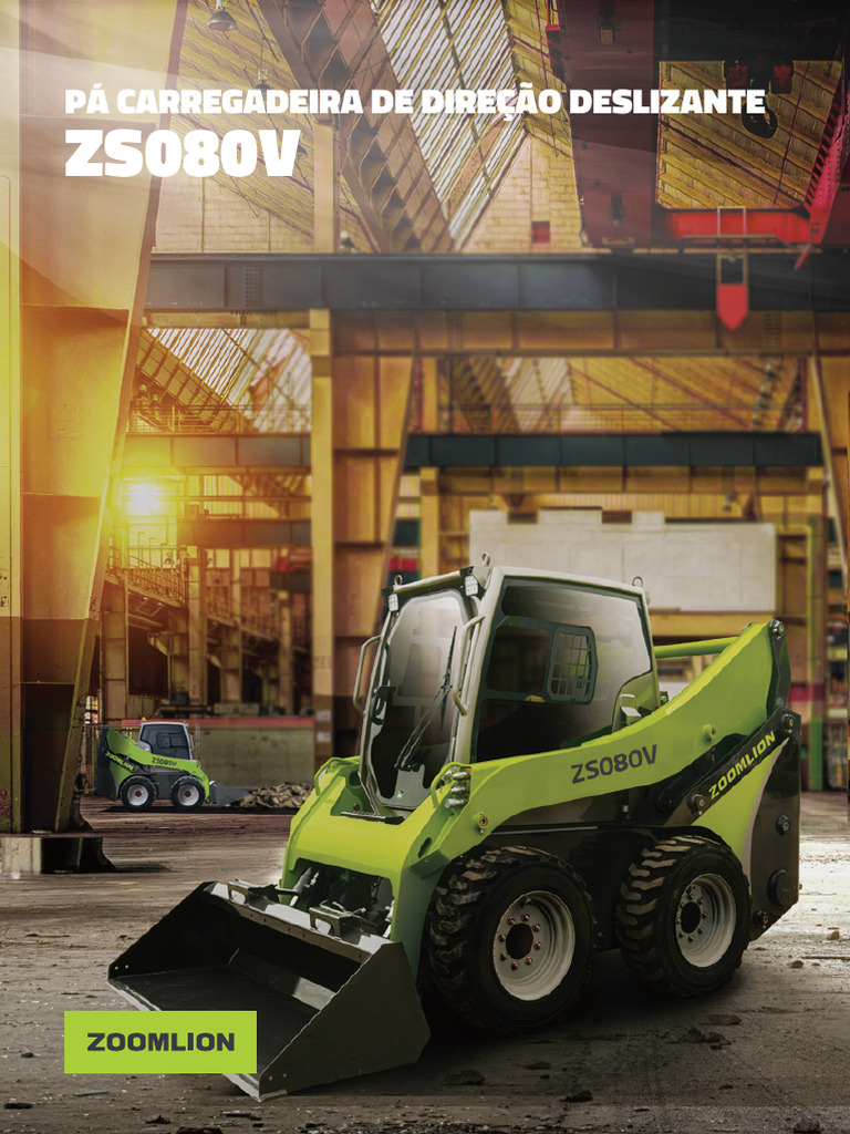 ZS080V ZOOMLION Skid Steer Loader Portuguese | PDF