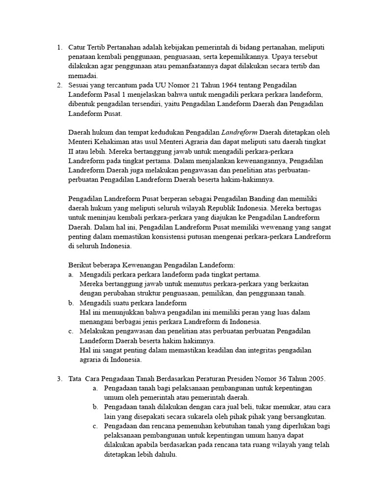 TUGAS 1 Administrasi Pertanahan | PDF