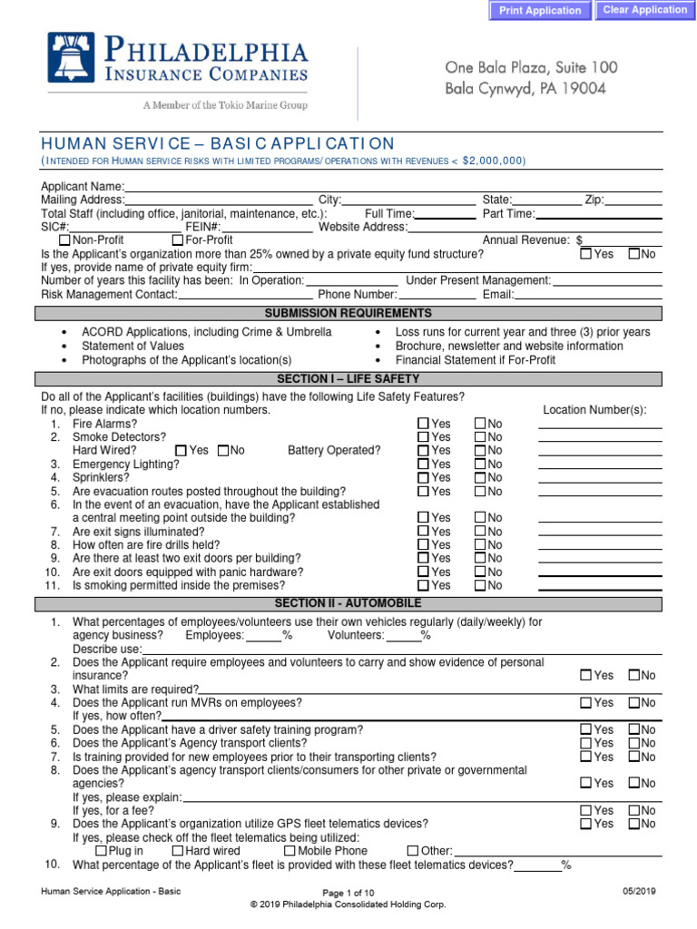 Application - Human Services - Basic36-9276 | PDF