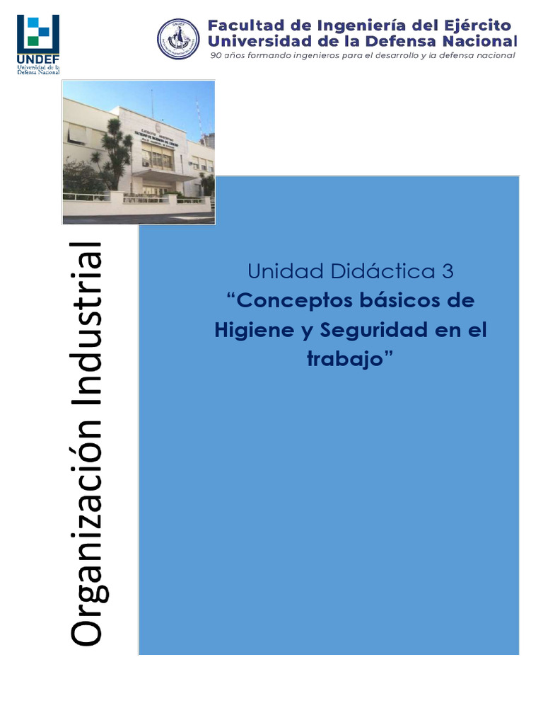 UD 3 - Conceptos Básicos de Higiene y Seguridad en El Trabajo | Descargar gratis PDF | Seguridad ...