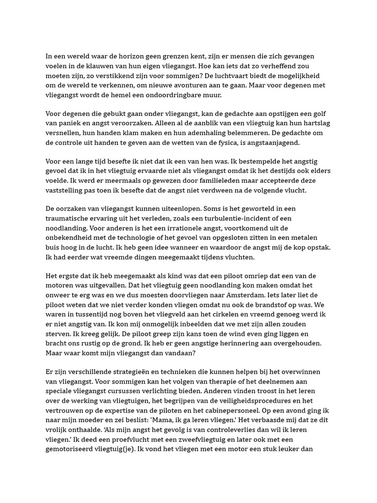 De Duurste Angst Om Te Overwinnen | PDF