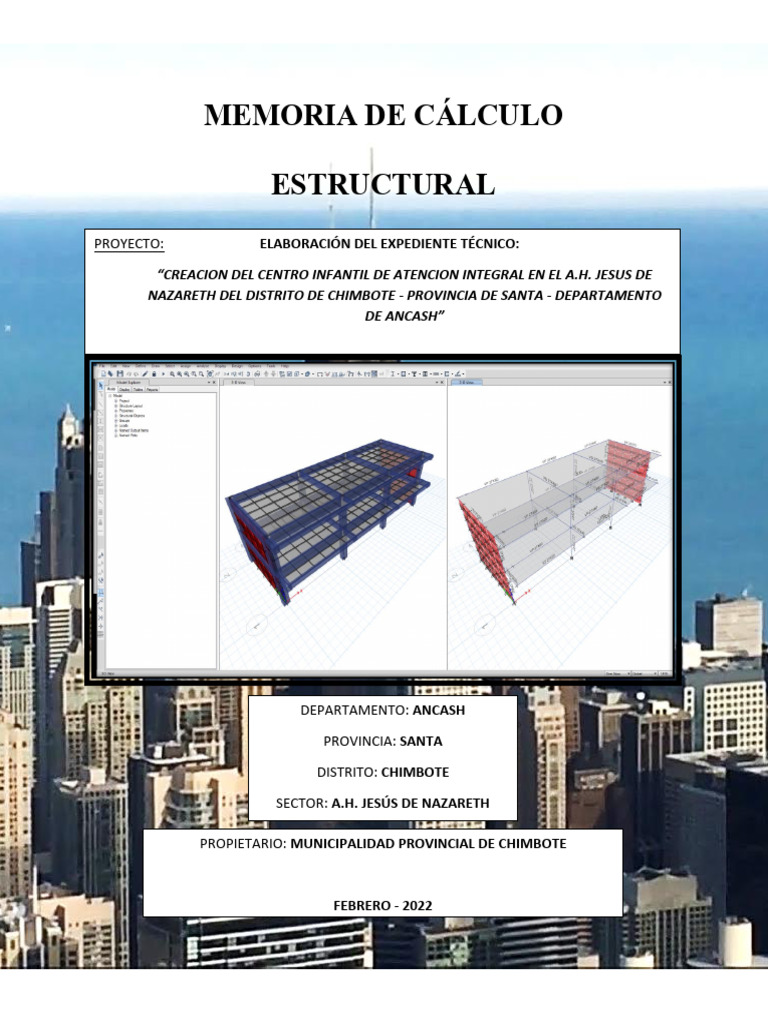 Memoria de Cálculo Estructural | PDF | Hormigón | Fundación (Ingeniería)