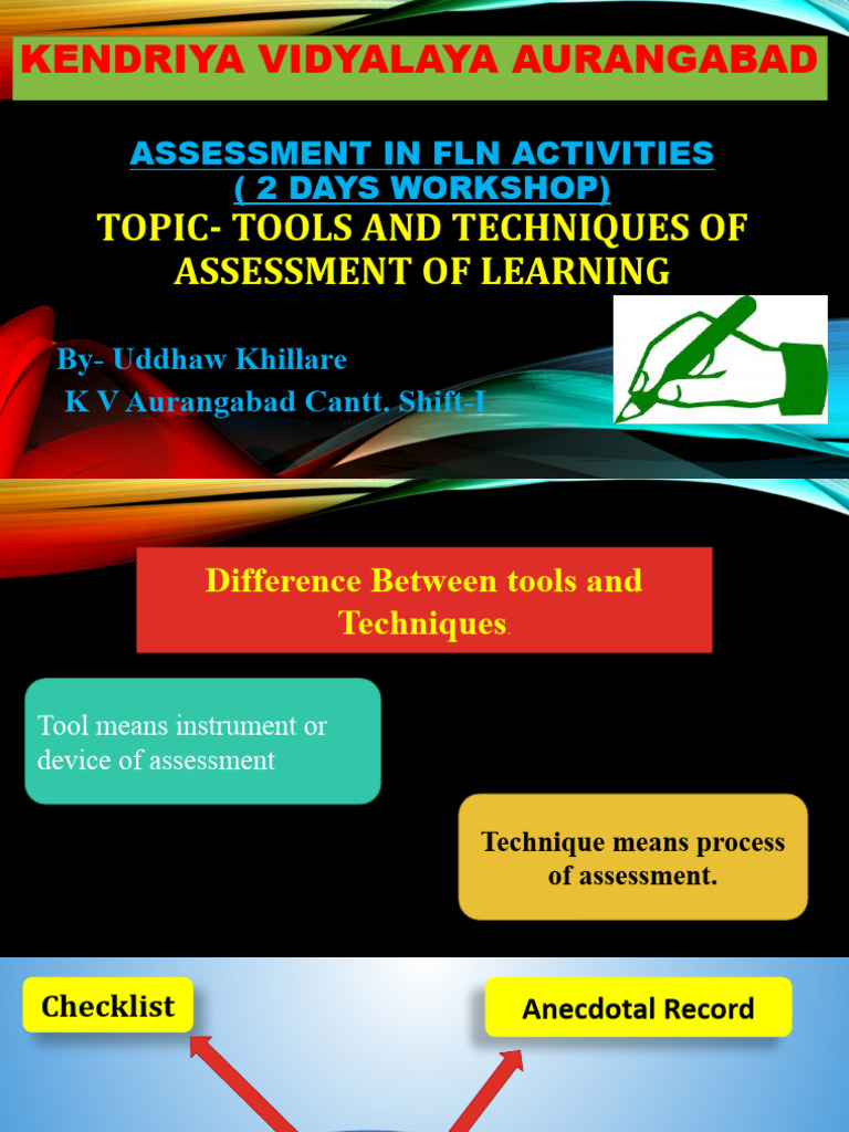 On Assessment Tools and Techniques | PDF | Rubric (Academic ...