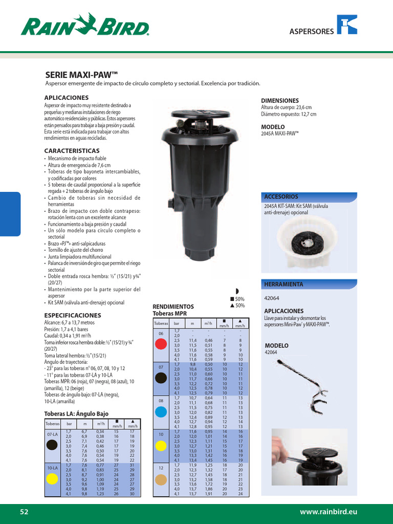 MAXI-PAW - Ficha Tecnica | Descargar gratis PDF | Agua y política ...