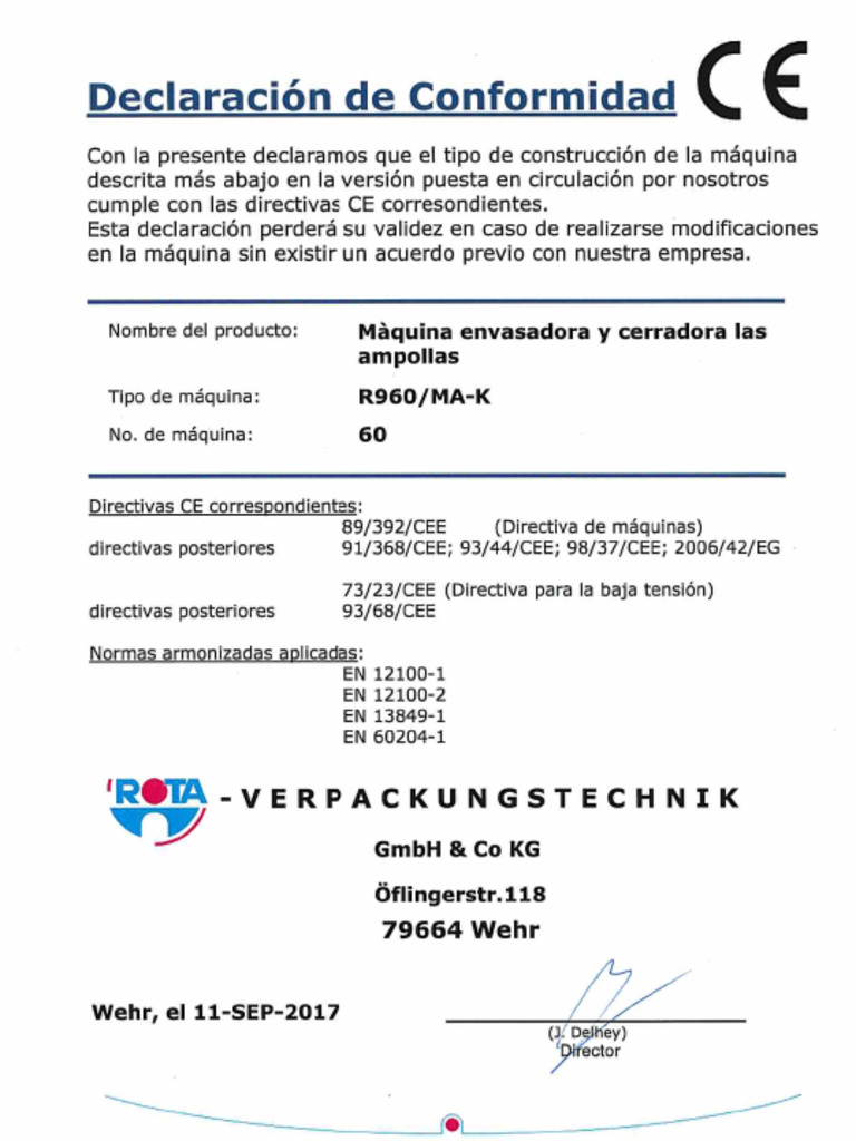 Declaration of Conformity | PDF