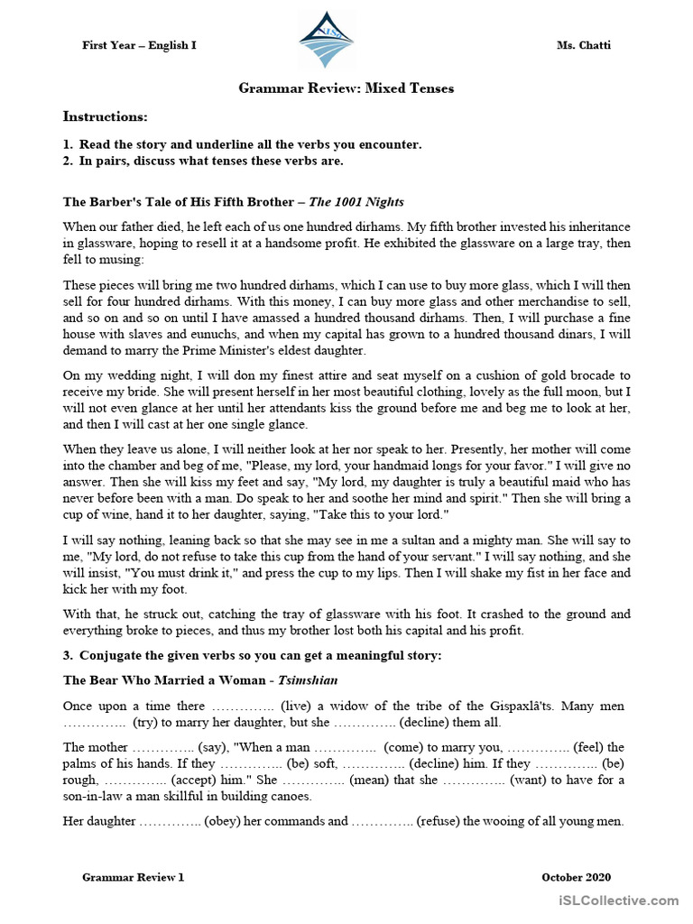 Grammar Review | PDF