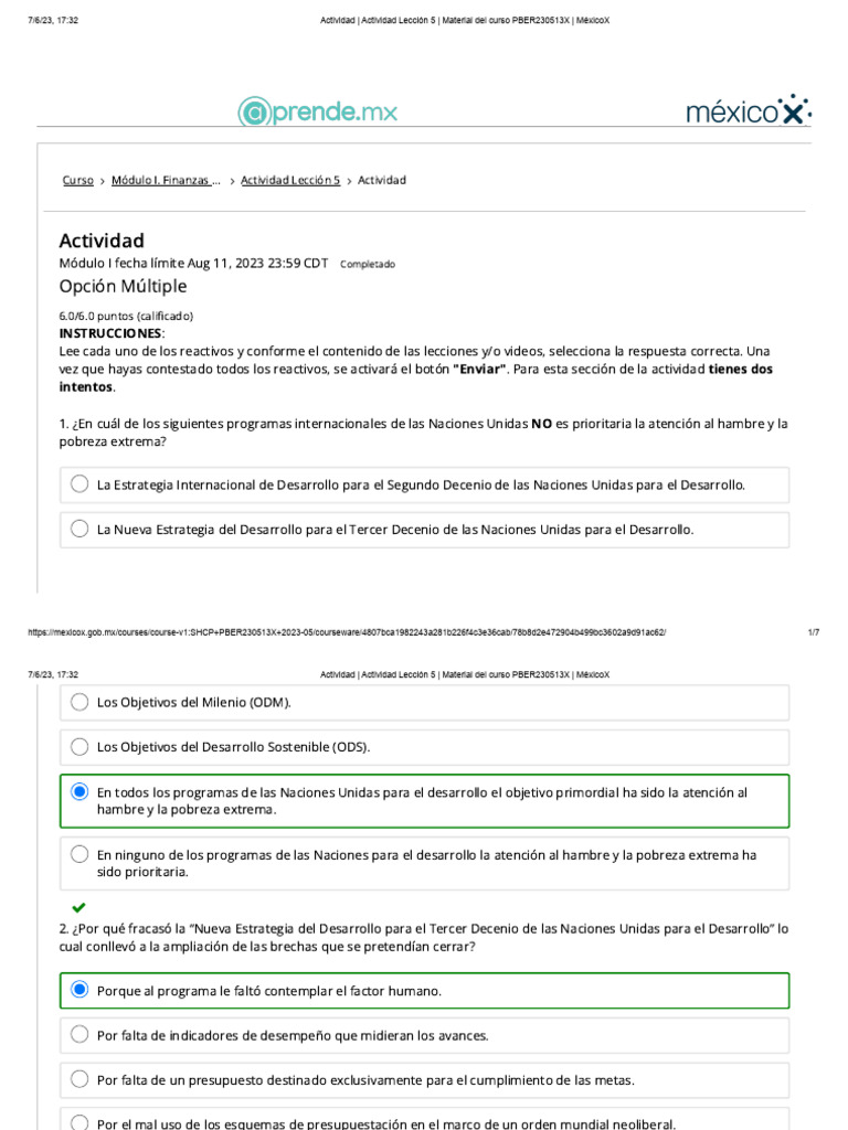 Actividad - Actividad Lección 5 - Material Del Curso PBER230513X ...