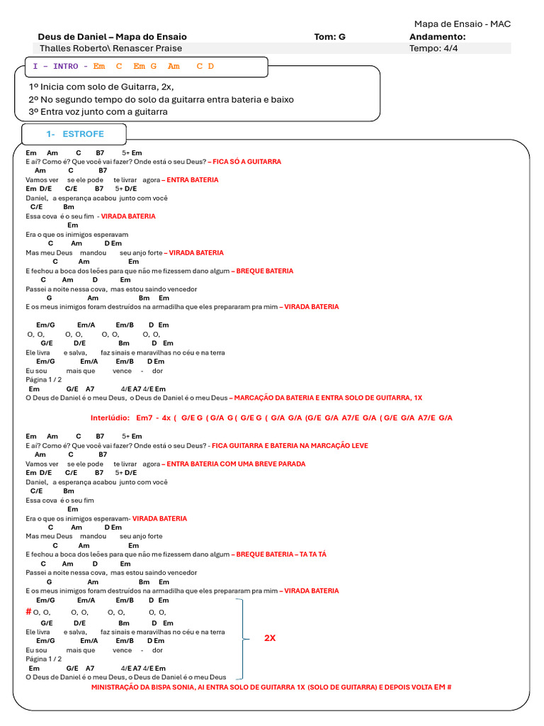 Deus de Daniel - Mapa de Ensaio | PDF | Daniel (personagem Bíblica)