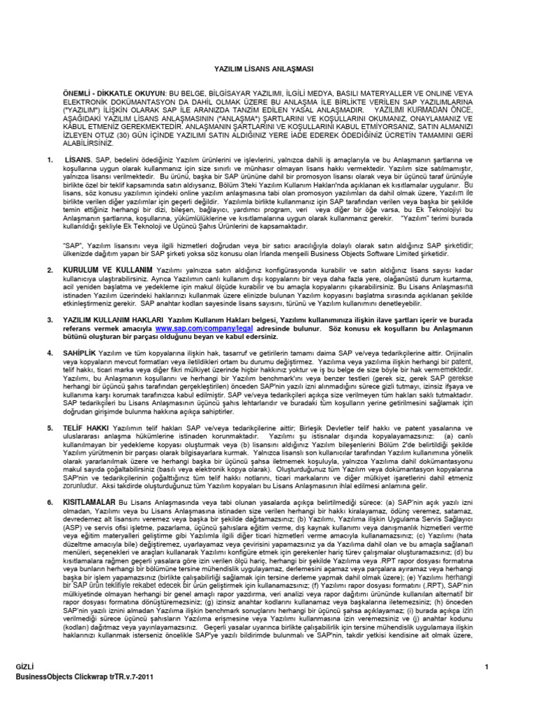 CR License TR | PDF