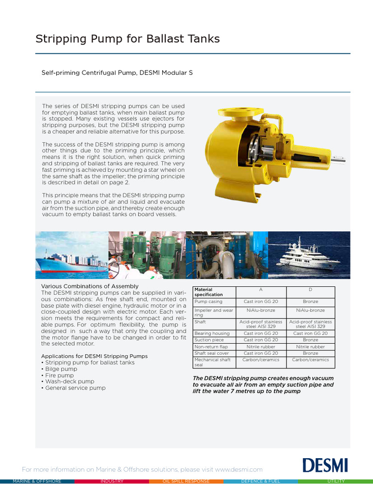 Modular S Stripping Pump | PDF | Pump | Mechanical Engineering