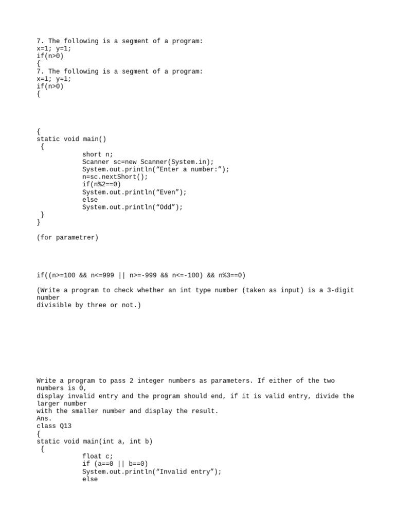 Importantforhalfyearly | PDF | Computer Programming | Elementary Mathematics