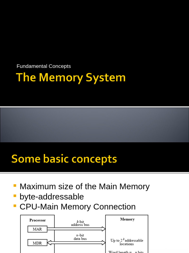 Fundamental Concepts | Download Free PDF | Random Access Memory | Cache (Computing)