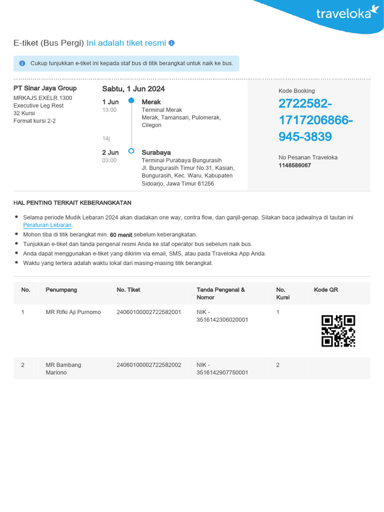 BUS AWAY E-Ticket | PDF