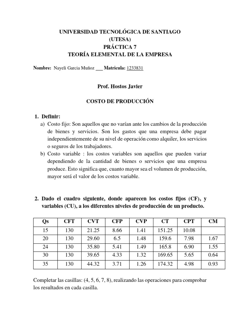 Practica 7 | PDF | Economias | Ciencias económicas
